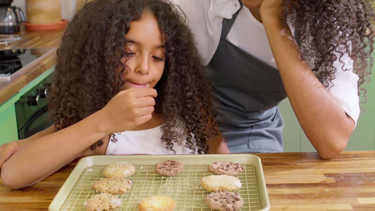 Girl Offering Cookie - Free Stock Video