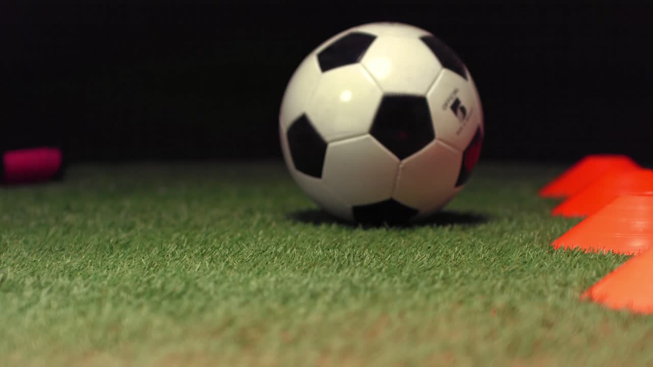 Soccer Ball Rolling - Free Stock Video