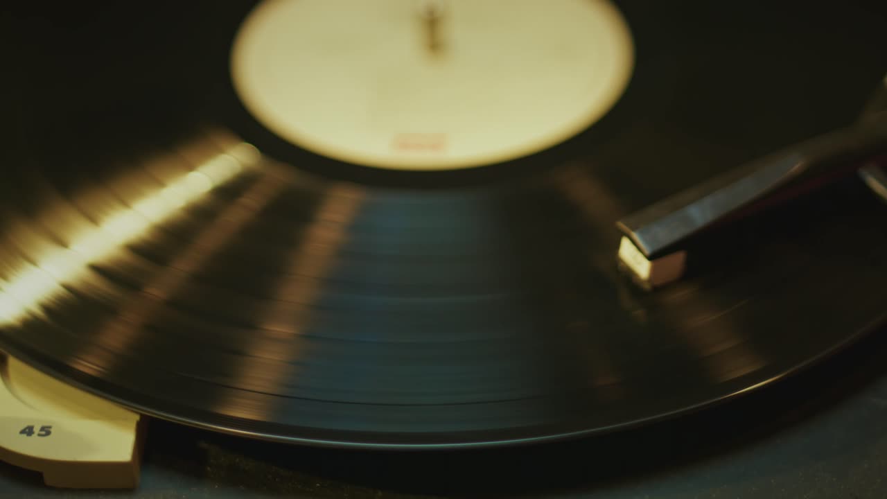 Vinyl Record Spinning - Free Stock Video