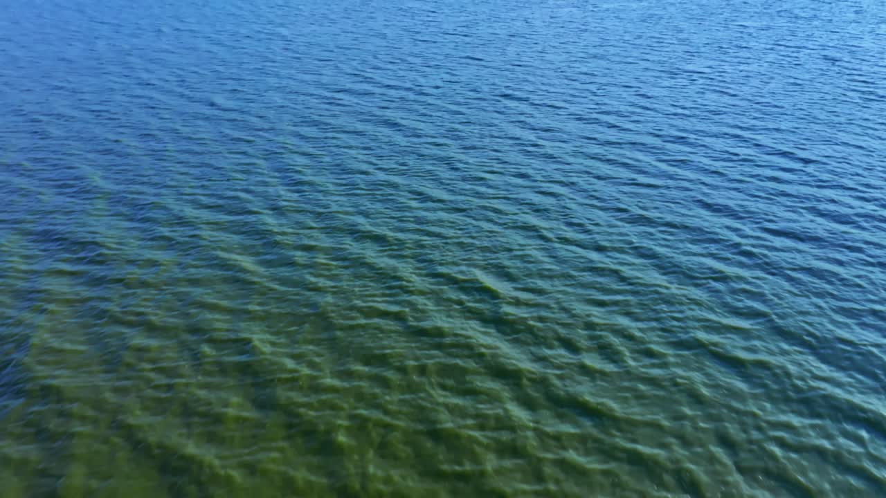 Drone Zoom Out Over Lagoon - Free Stock Video