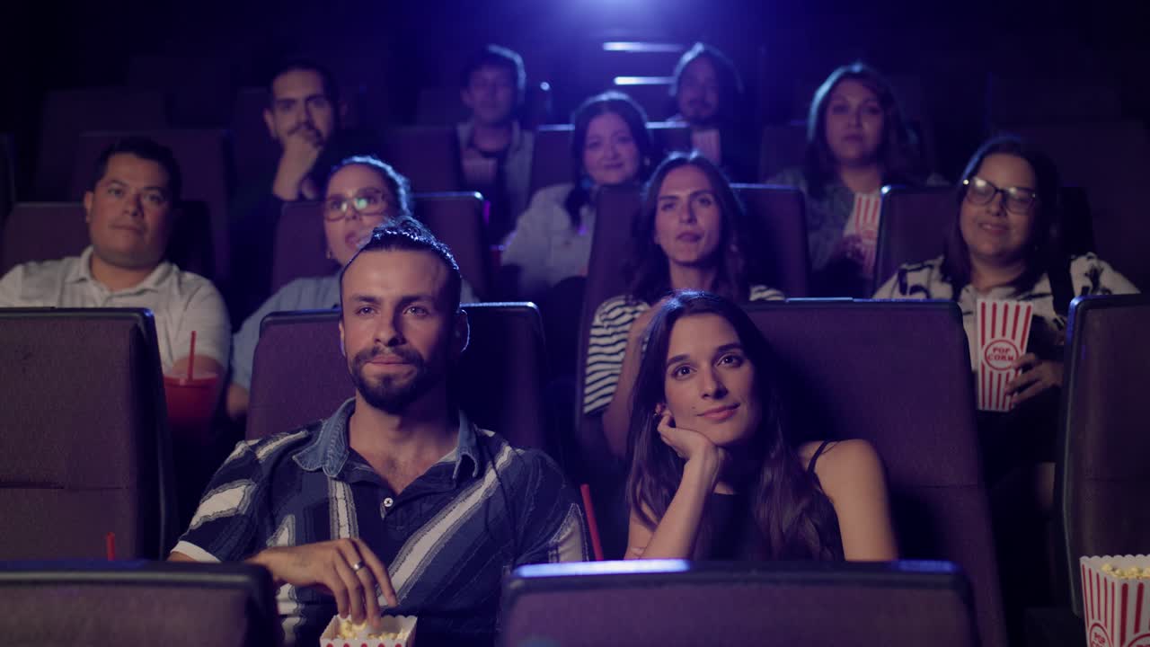 Movie Theater Audience Reacting - Free Stock Video