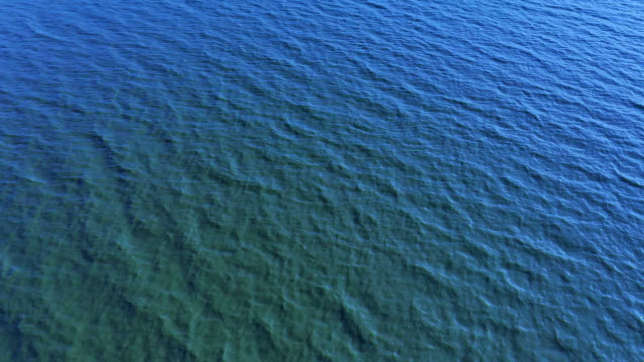 Aerial View of Lagoon Color Gradient - Free Stock Video