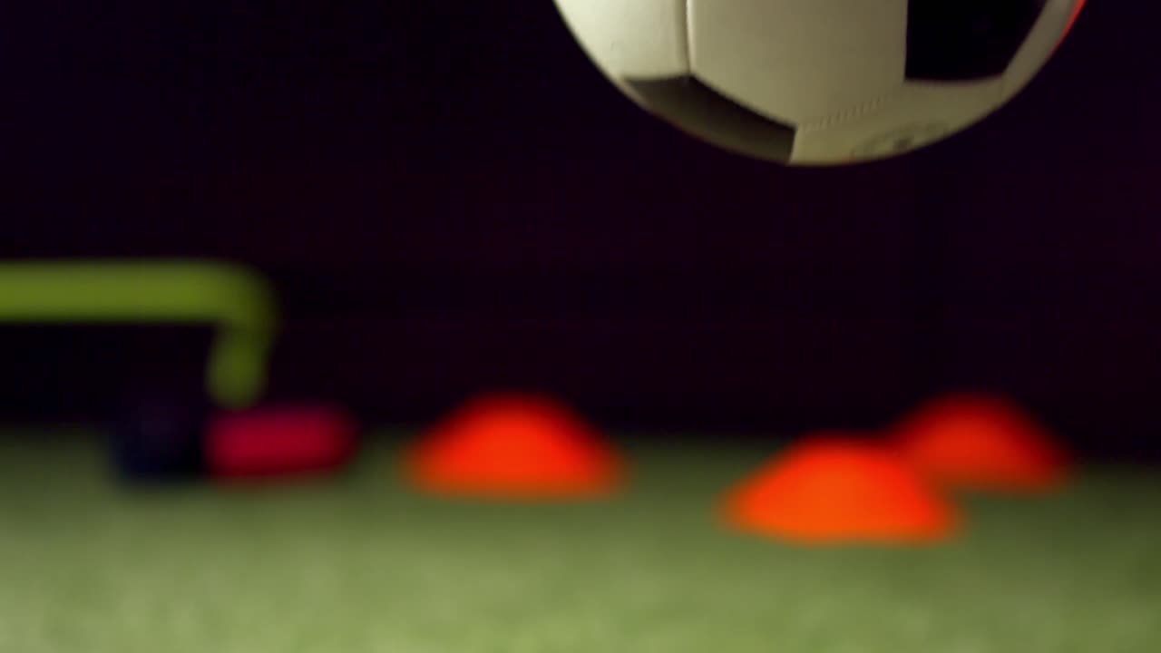 Soccer Ball Bouncing Slow Motion - Free Stock Video