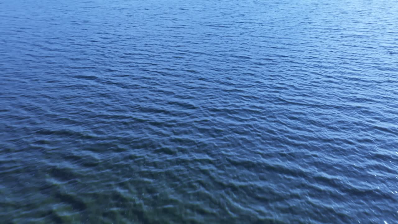 Aerial Shot of Deep Blue Ripples - Free Stock Video