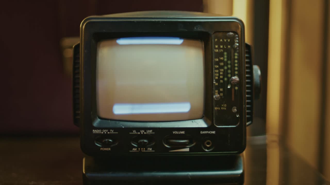 Vintage TV Tuning Up - Free Stock Video