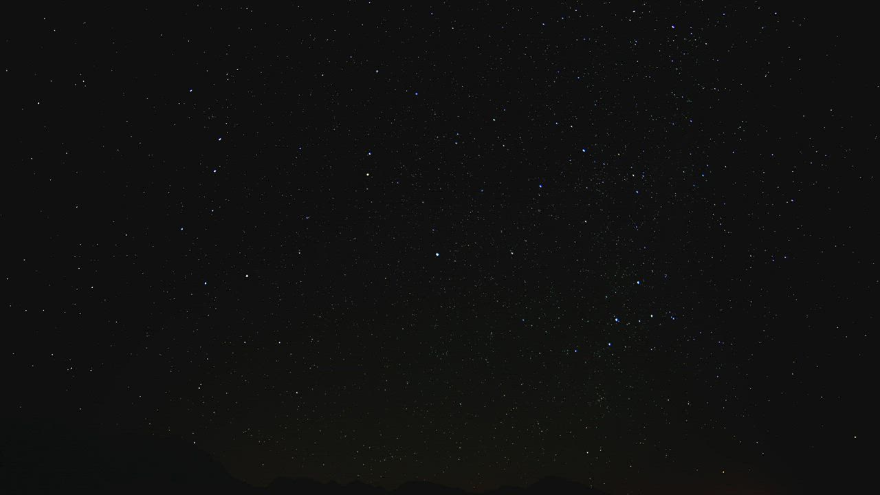 Stars in the sky rotating - Free Stock Video