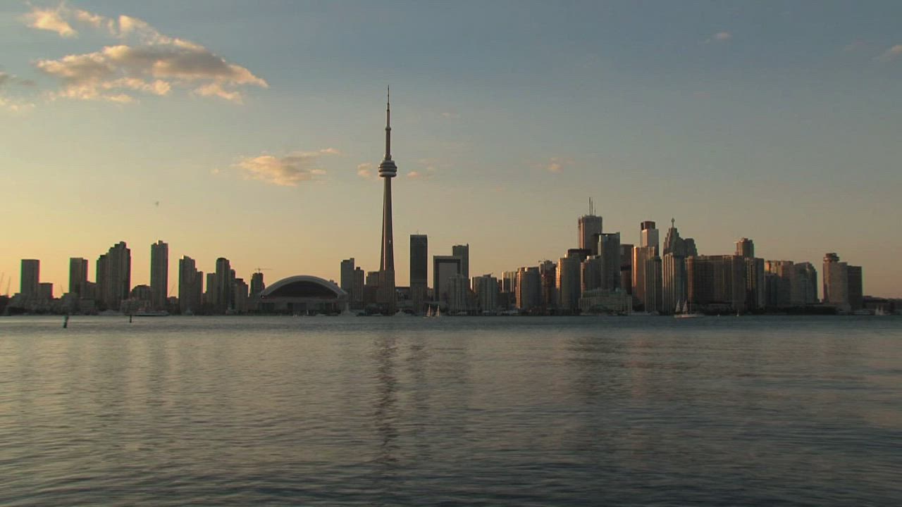 Time-lapse of the Toronto Skyline - Free Stock Video
