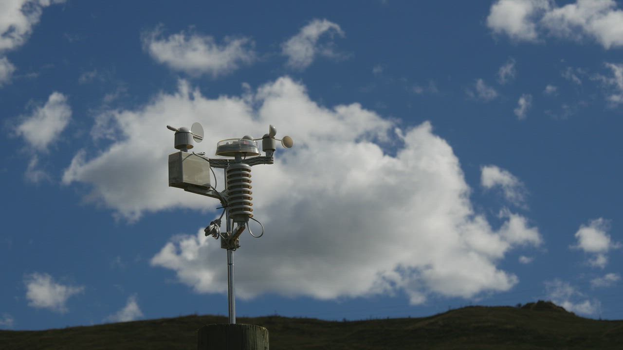 Weather station in New Zealand - Free Stock Video