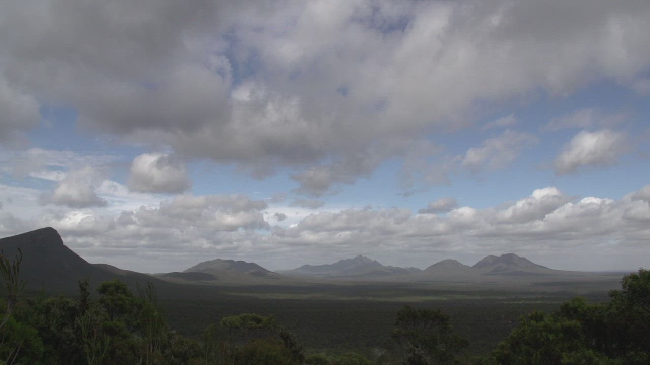 Mountain range landscape time lapse - Free Stock Video