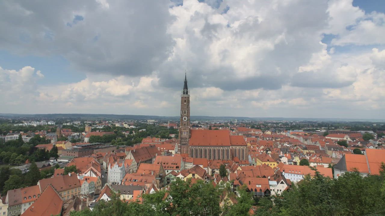 German city landscape - Free Stock Video