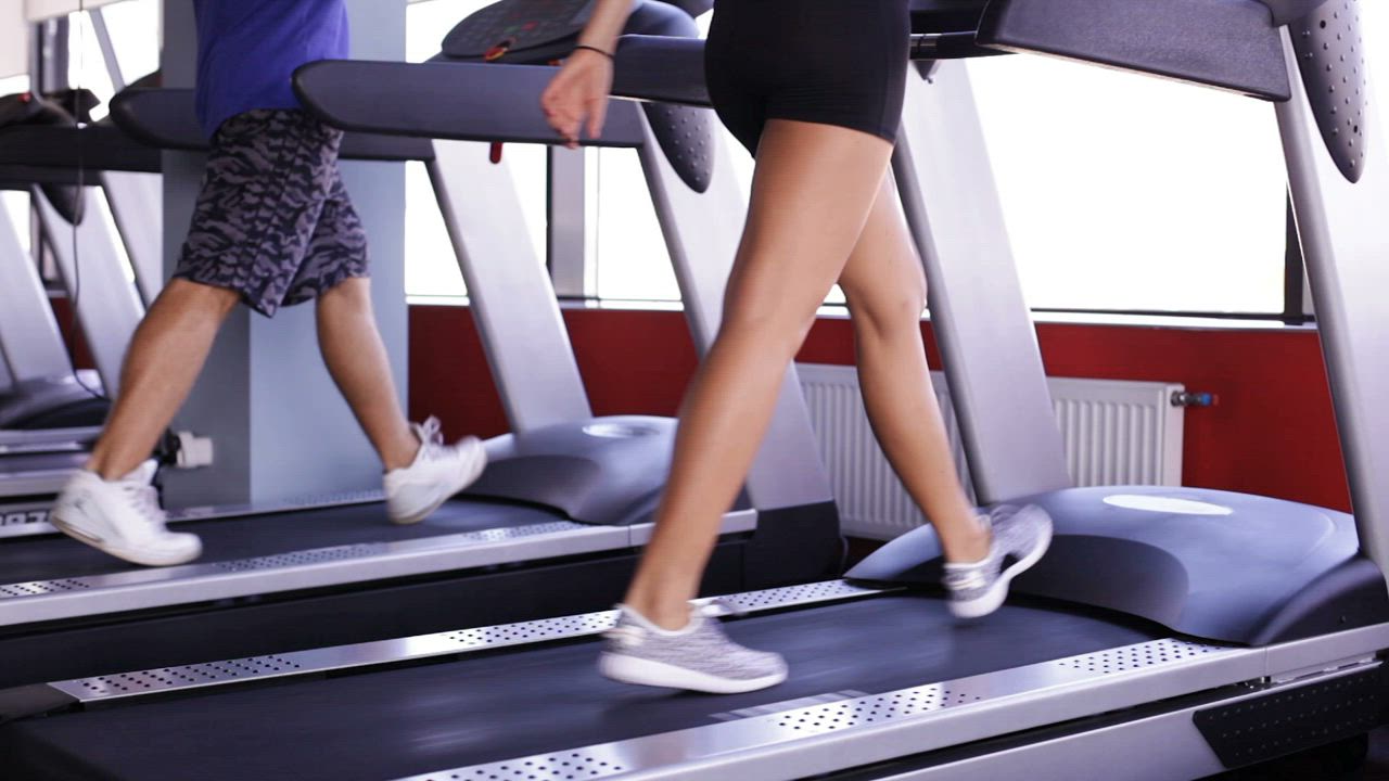 People using a Treadmill - Free Stock Video