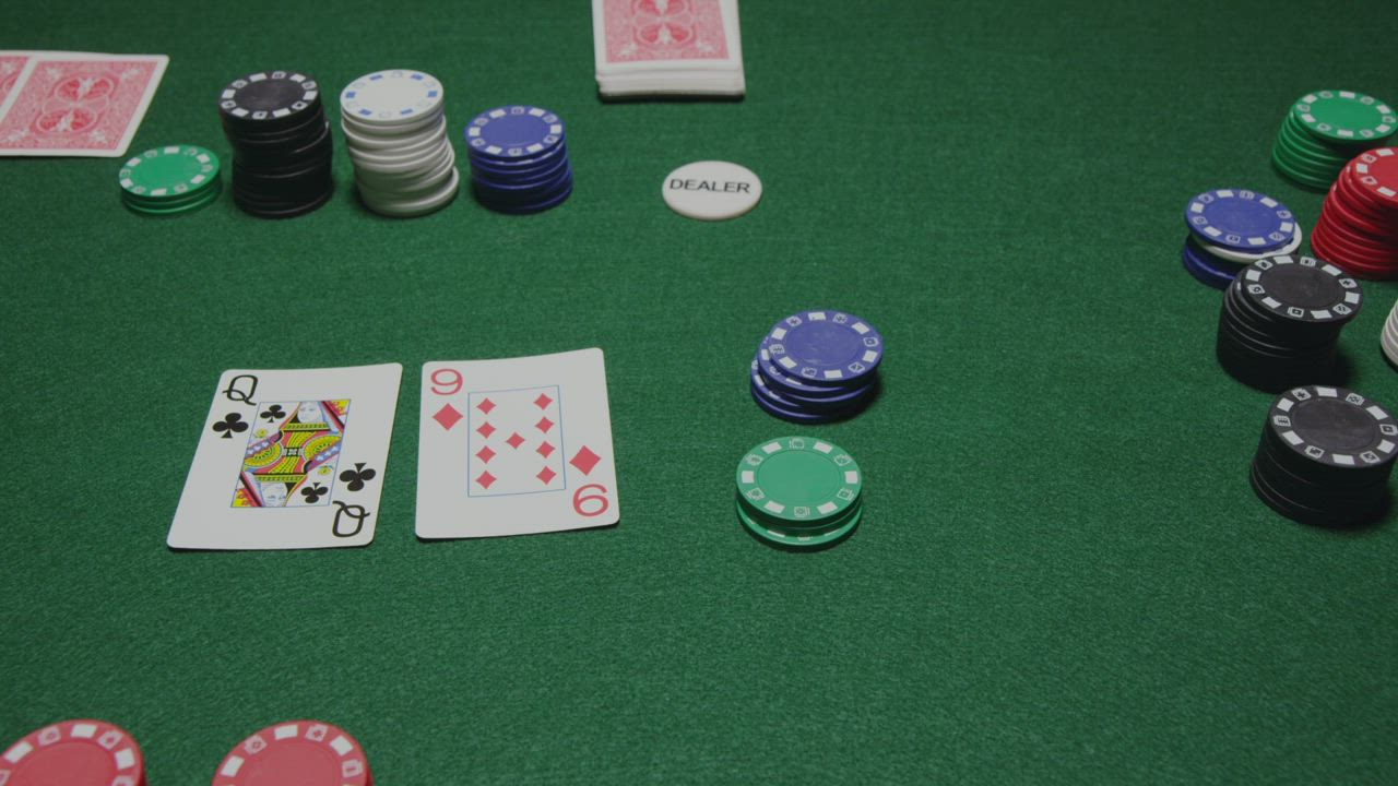 Dealing cards on the table - Free Stock Video