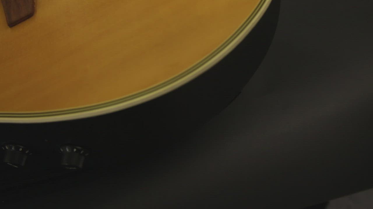 Closeup look at a guitar - Free Stock Video