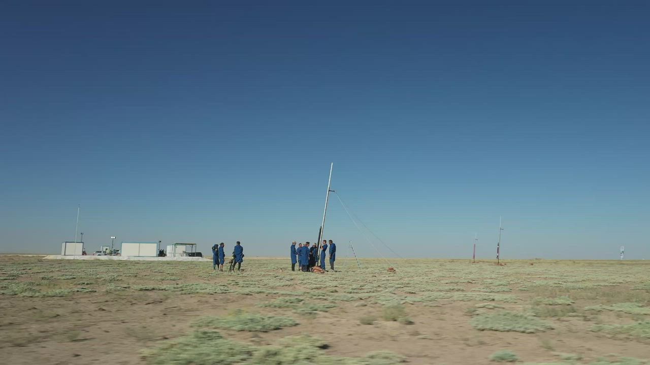Preparing for a rocket launch - Free Stock Video