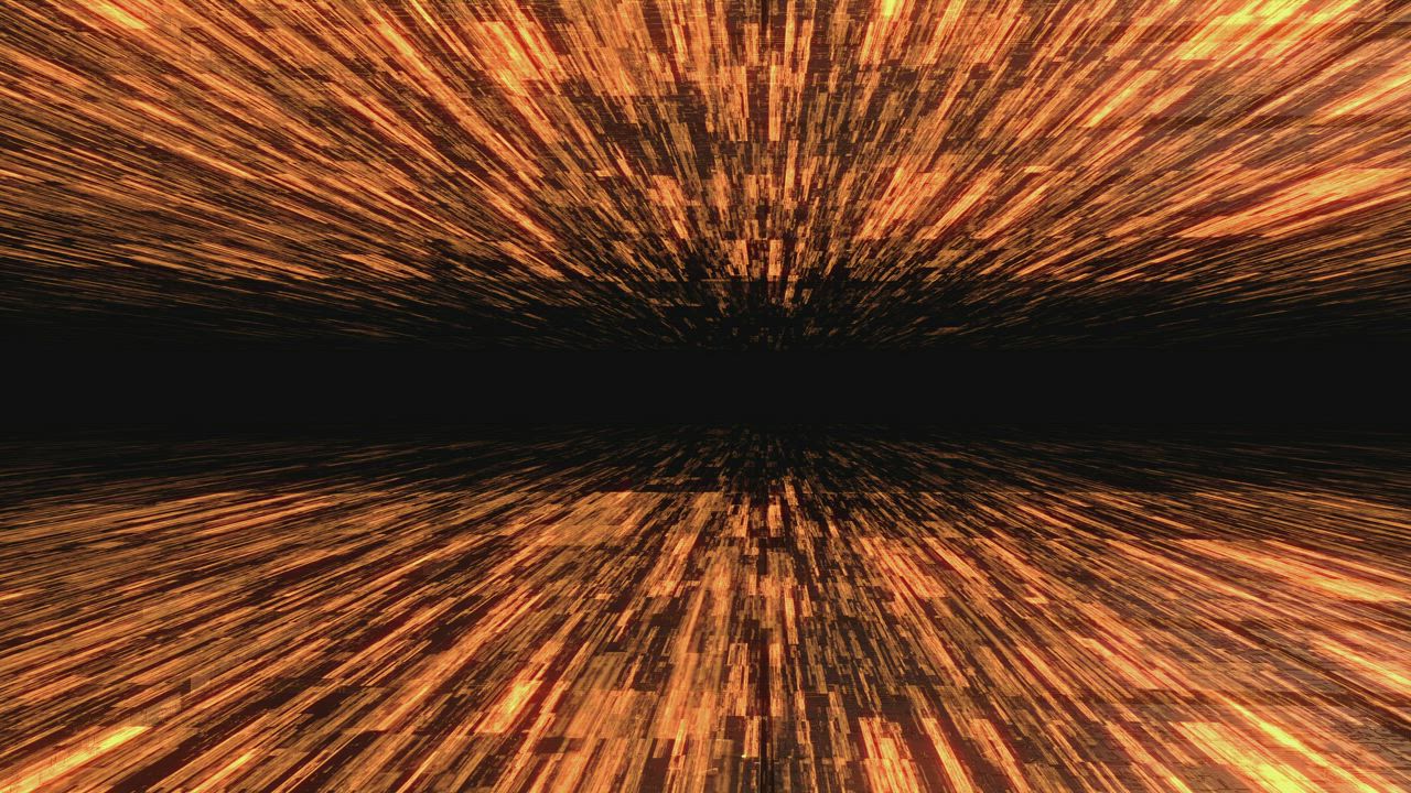 Flying in a virtual network, 3D animation - Free Stock Video