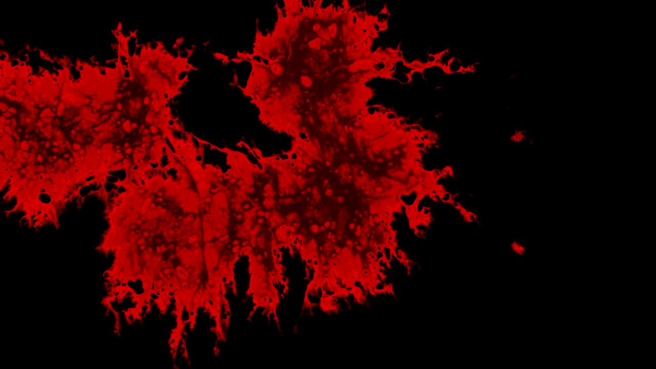 Murder blood on black background - Free Stock Video