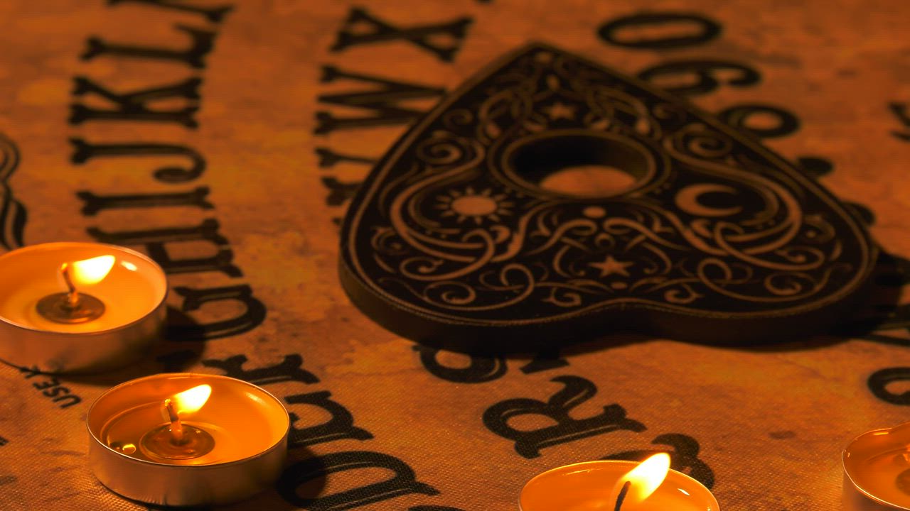 Evil Spiritual Game Board - Free Stock Video