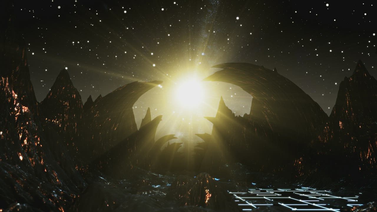 Alien world, 3D animation - Free Stock Video