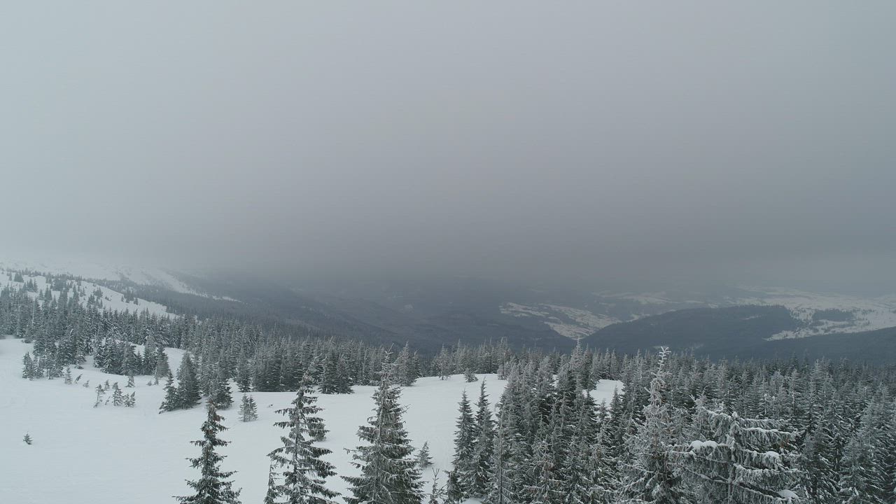 Alps during a harsh winter - Free Stock Video