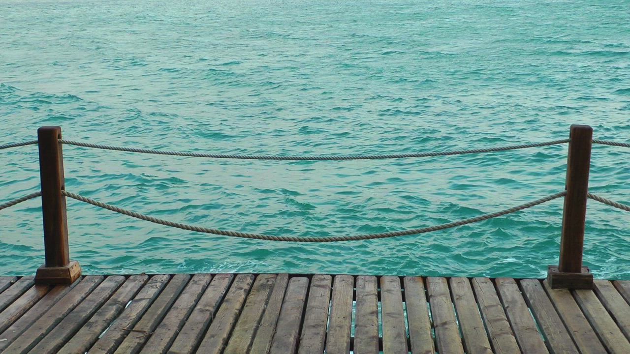 Sea view from a dock - Free Stock Video
