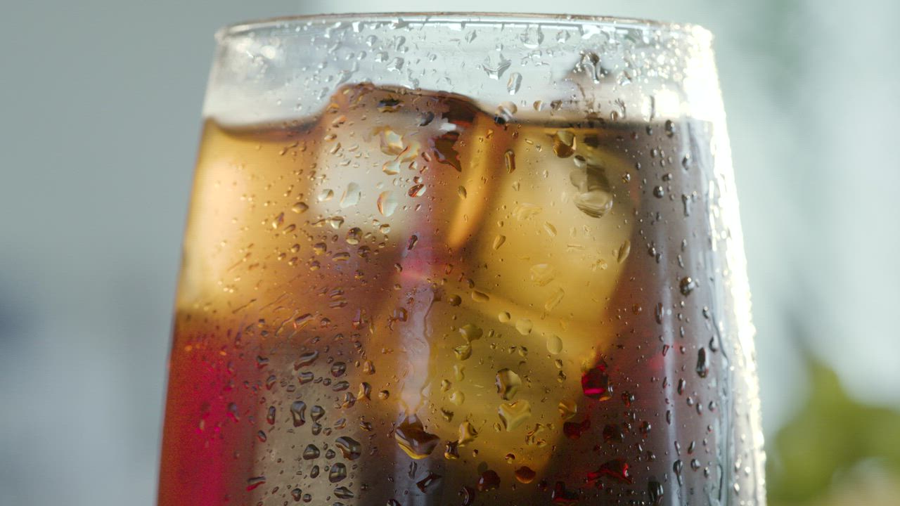 Coke in a glass - Free Stock Video