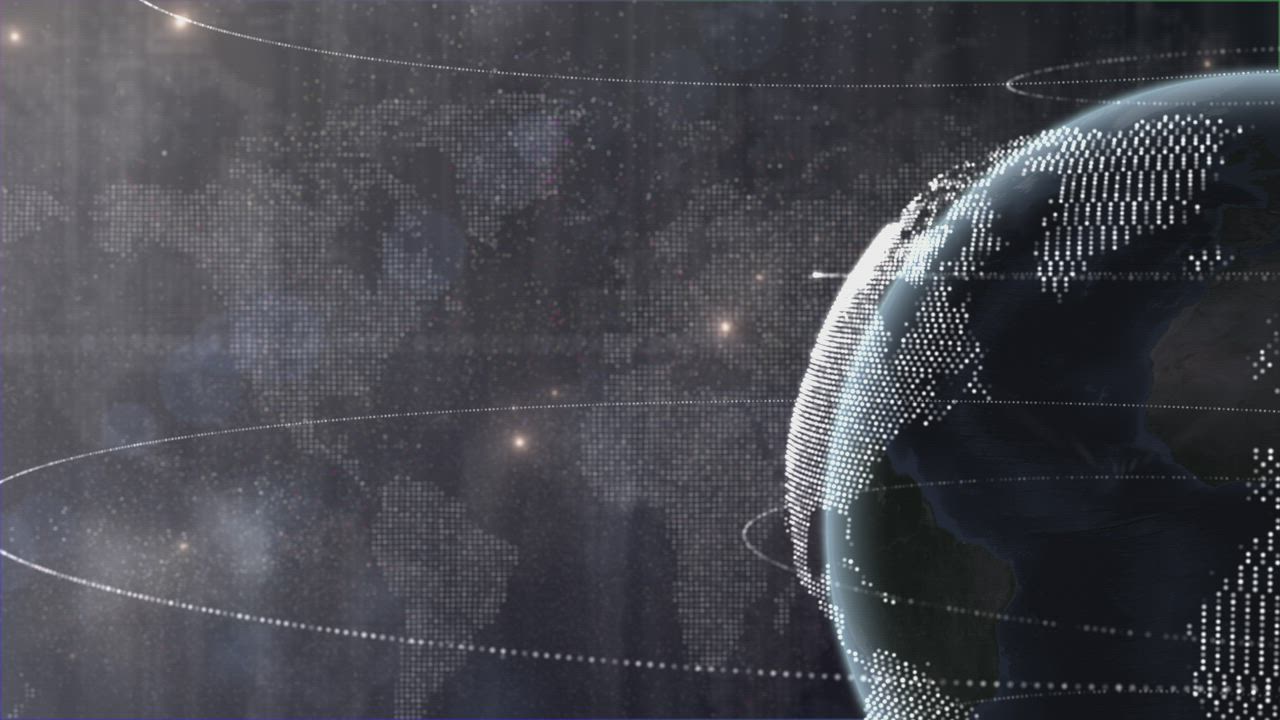 News intro background of rotating planet - Free Stock Video