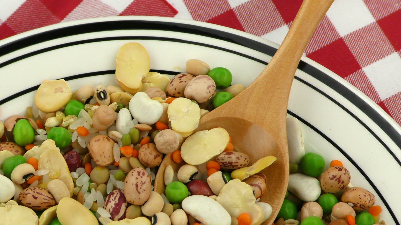 Legume mix dish - Free Stock Video