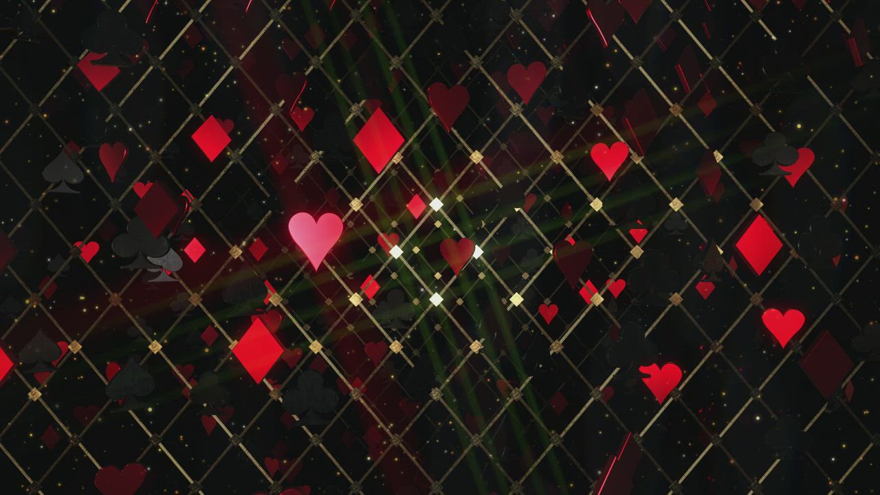 Video with poker and casino concept, 3D animation - Free Stock Video