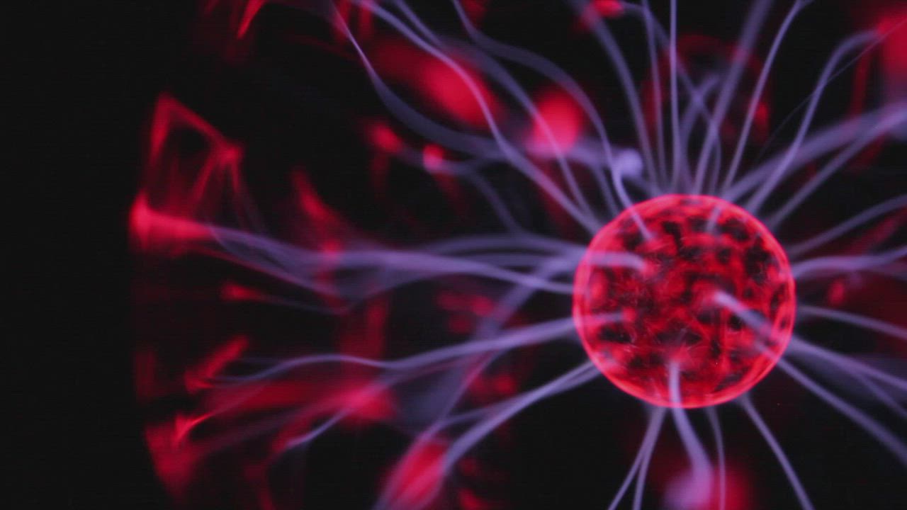 Red electric ball - Free Stock Video