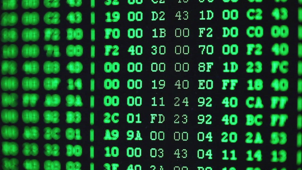 Computational Digital Codes - Free Stock Video