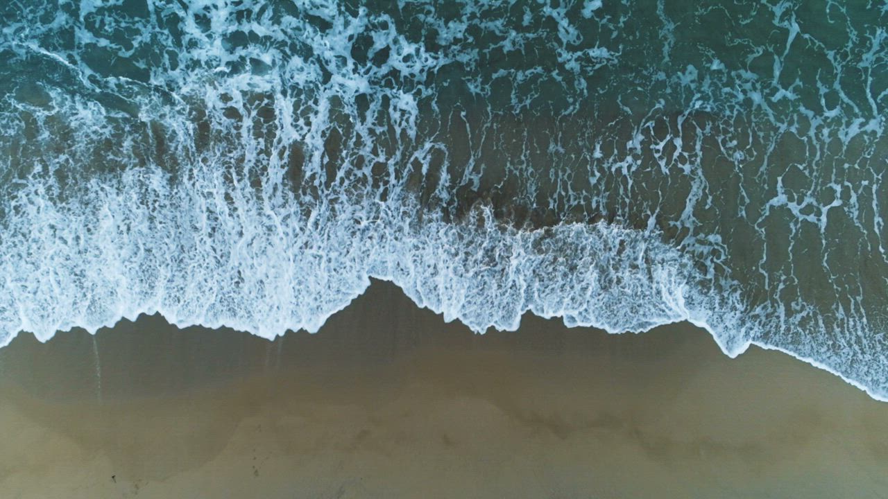 Sea waves from above - Free Stock Video