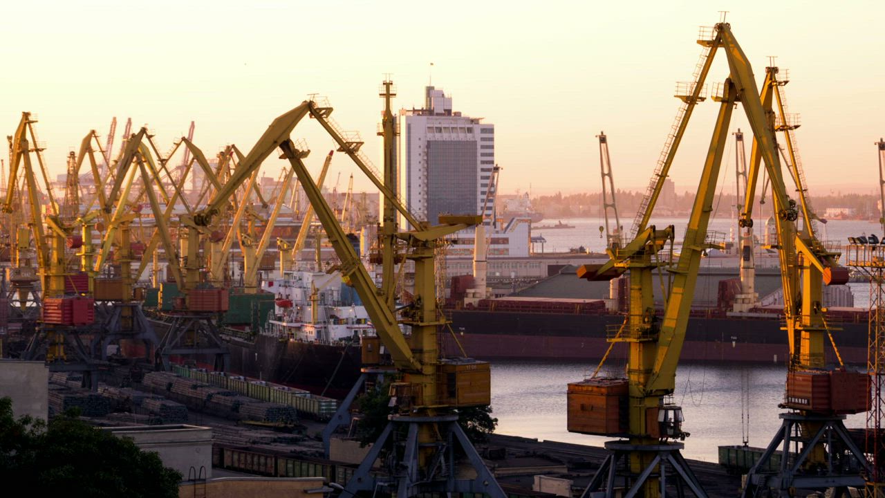 Trading port time lapse - Free Stock Video