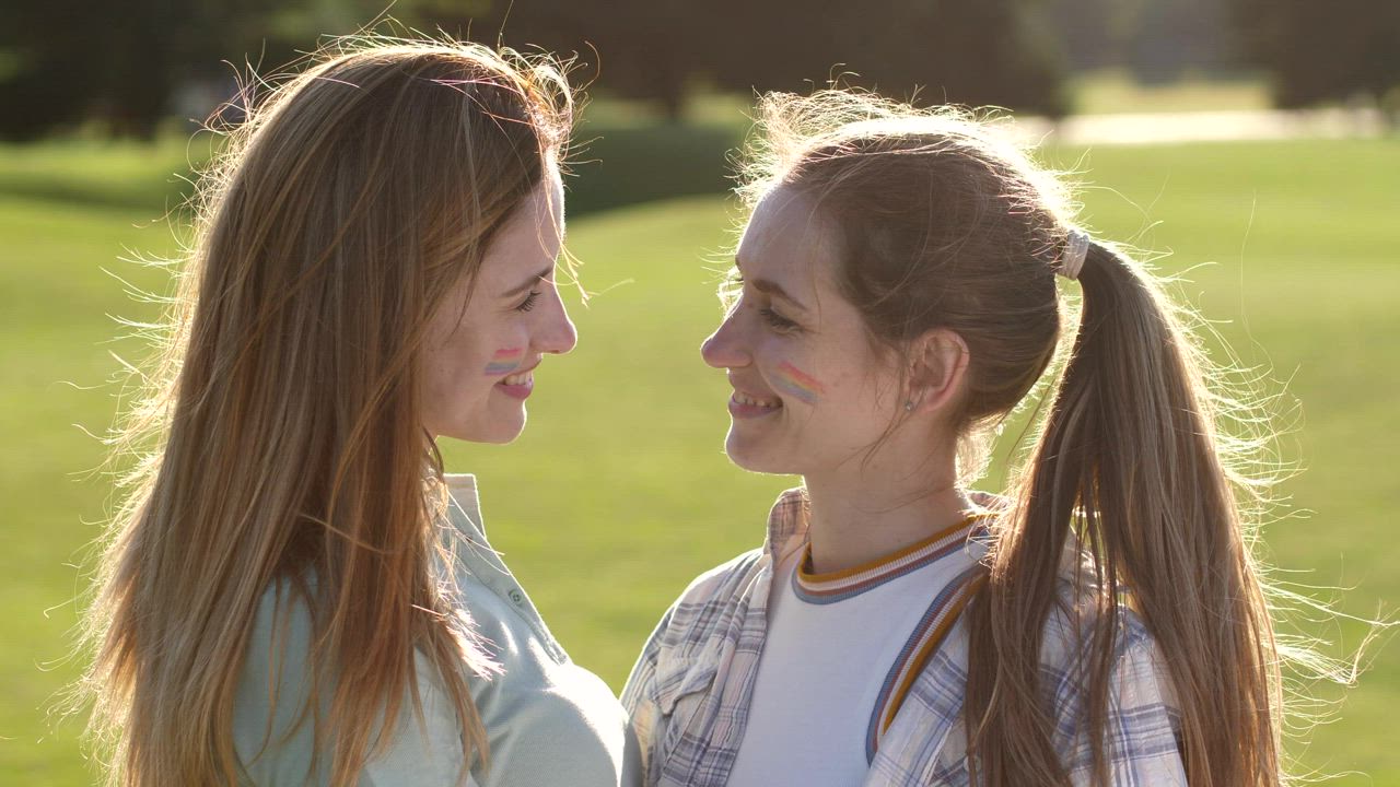 Couple forming a heart shape with their hands - Free Stock Video