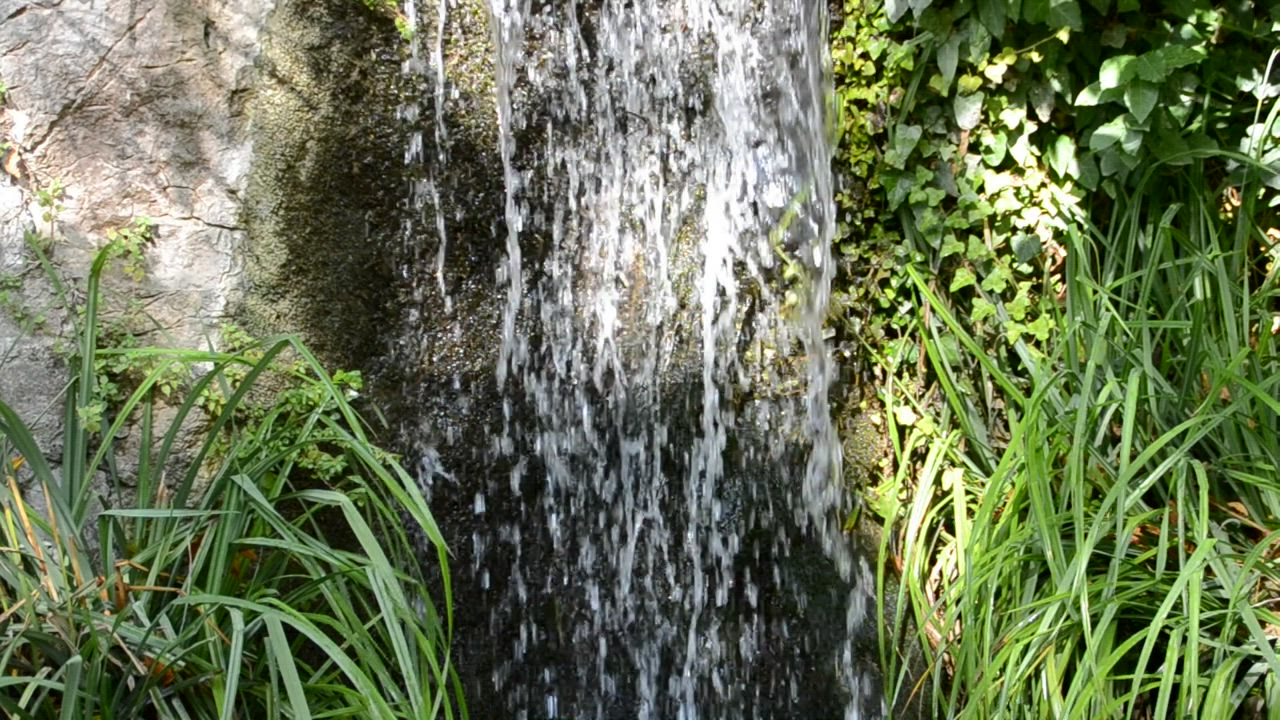 Natural spring waterfall - Free Stock Video