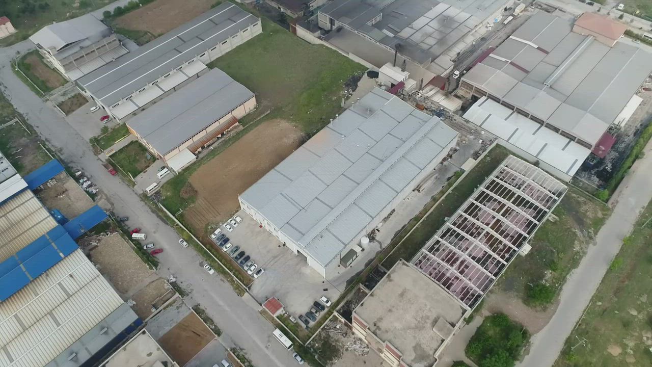 Factory building complex - Free Stock Video