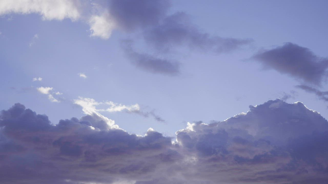 Clouds moving slowly across the sky - Free Stock Video