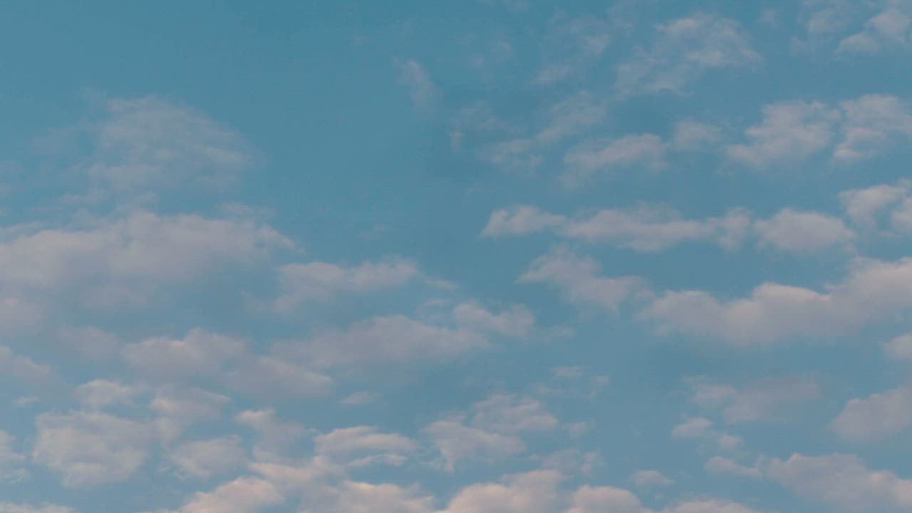 Small clouds moving in the sky - Free Stock Video