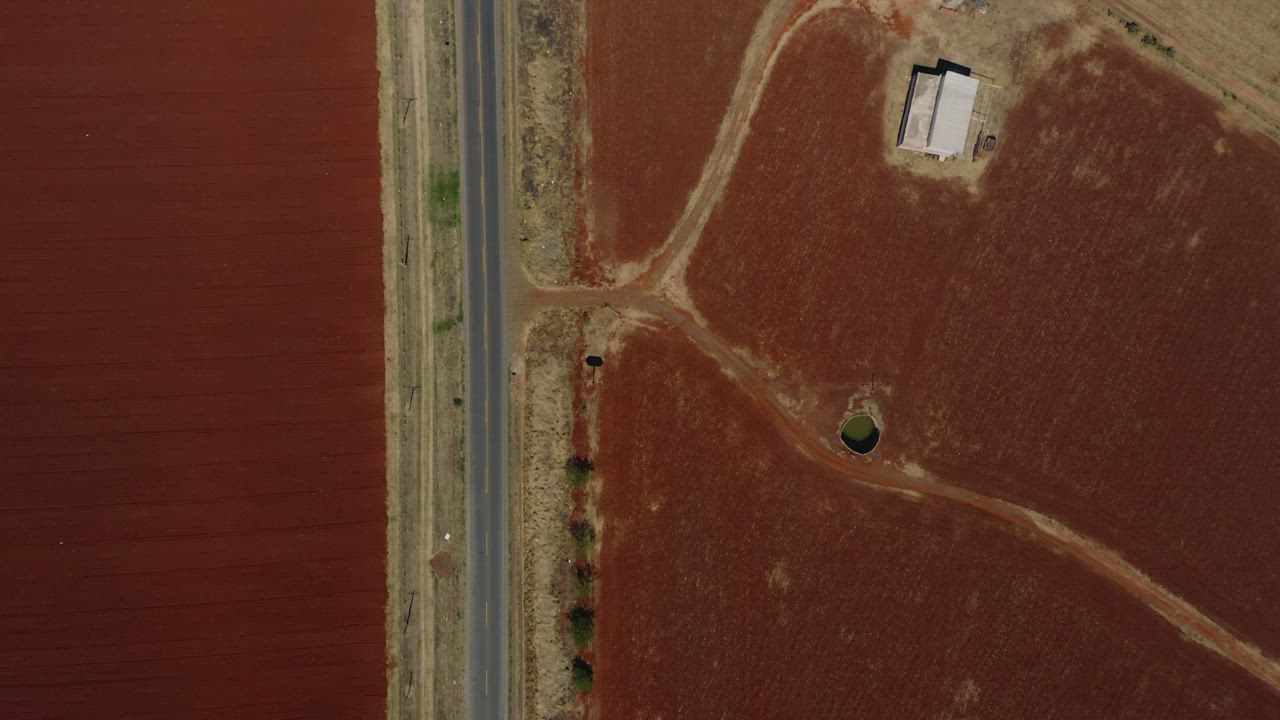 Red ground agriculture fields - Free Stock Video