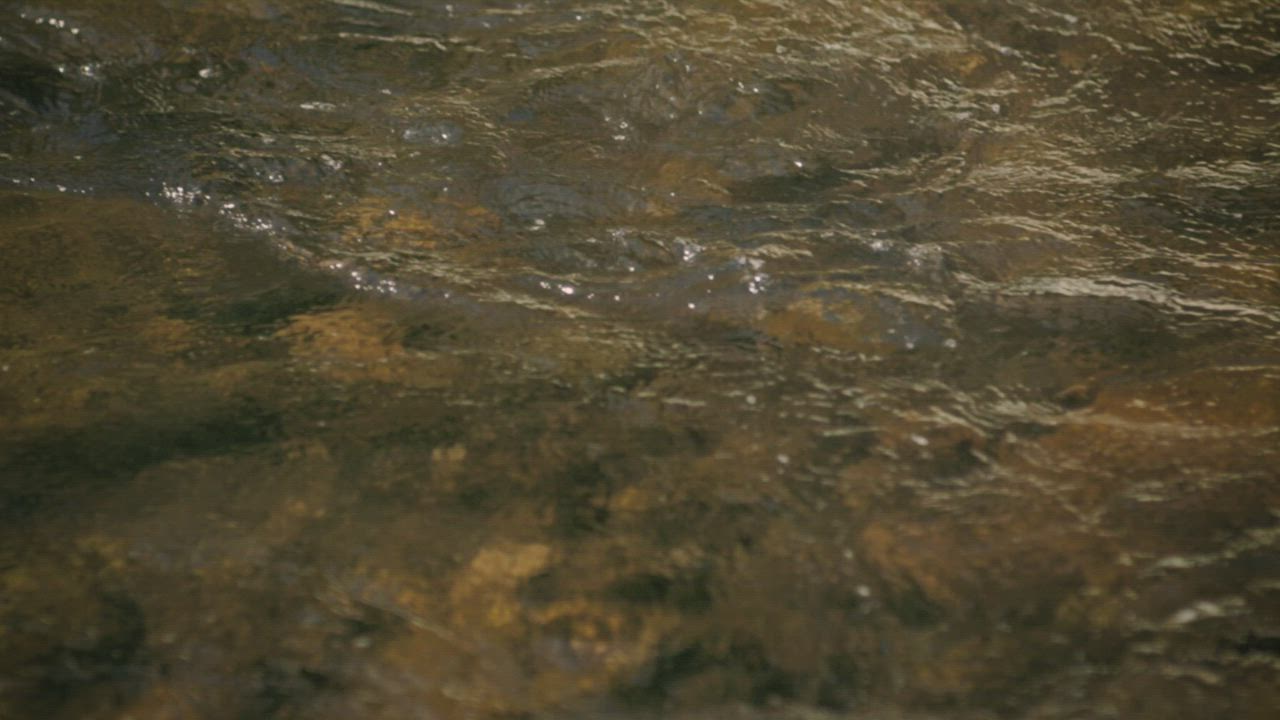 Water flowing on a river, slow motion - Free Stock Video