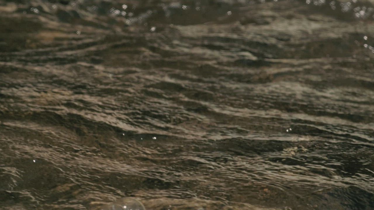 River with water flowing in slow motion - Free Stock Video