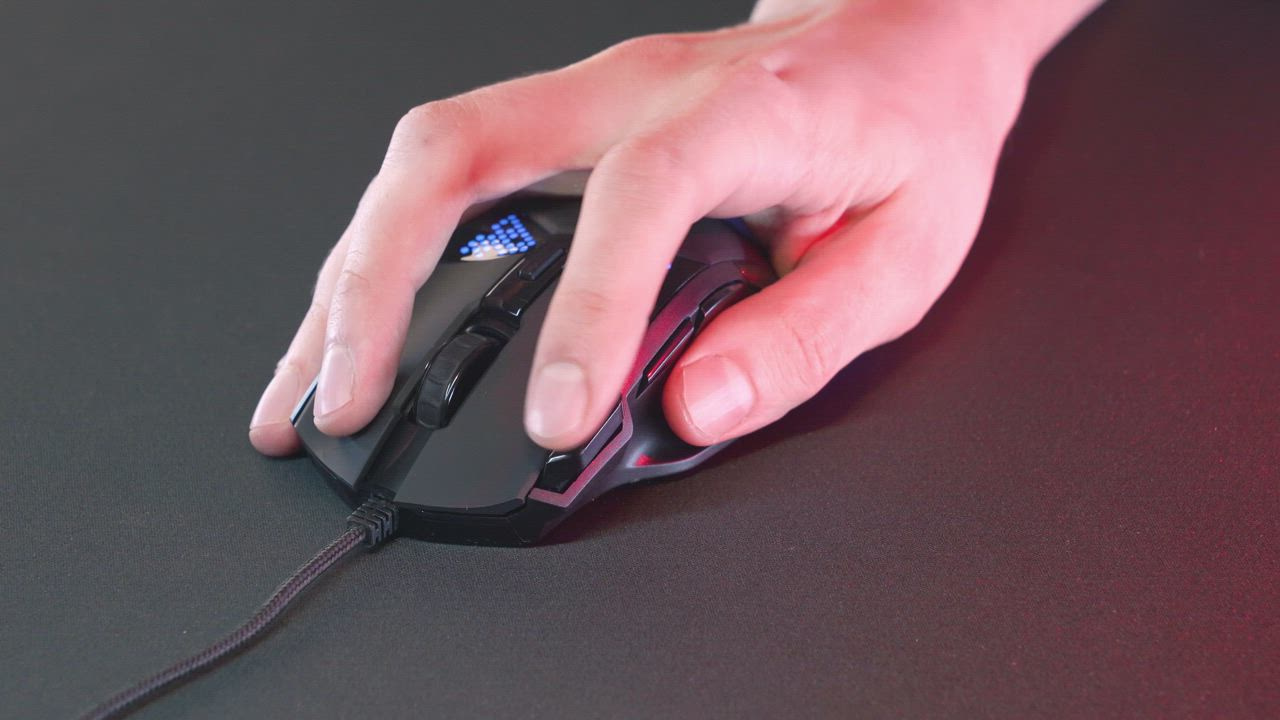 Hand using a gaming mouse - Free Stock Video