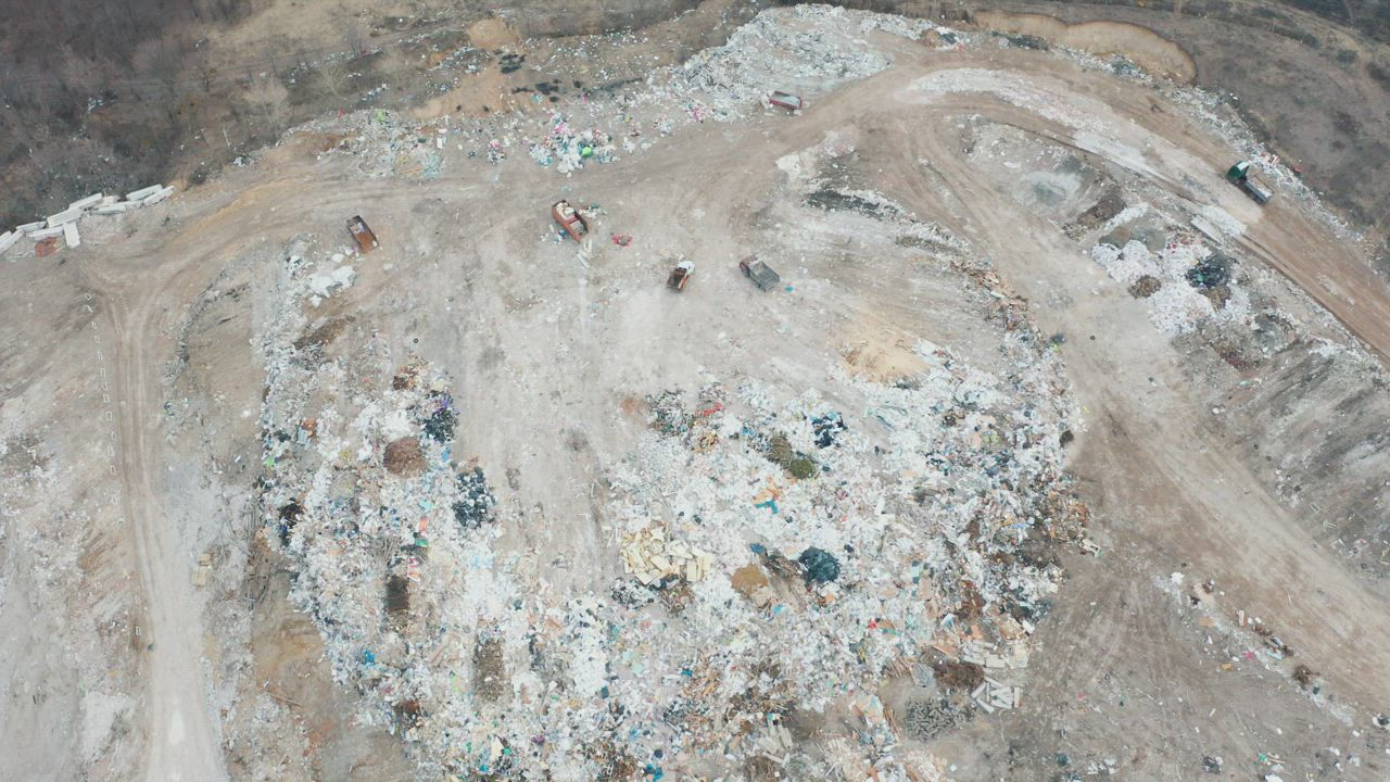 Landfill aerial view - Free Stock Video