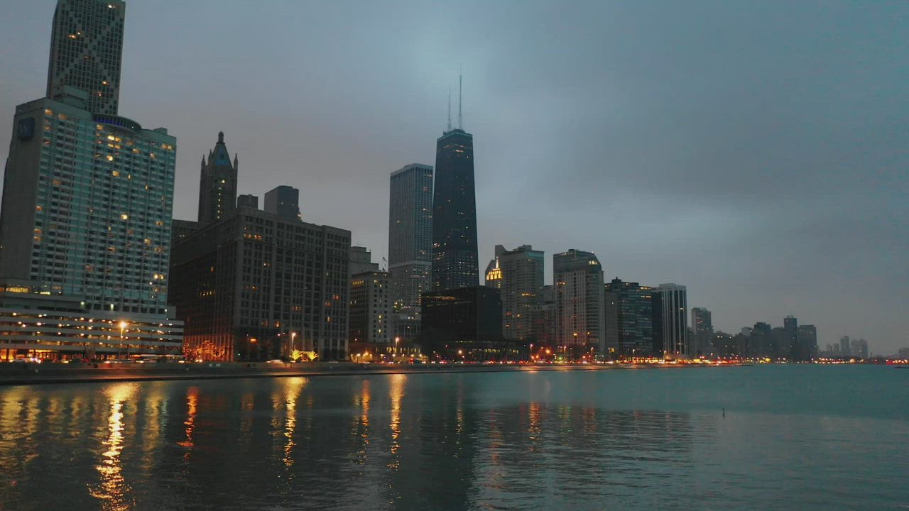 Chicago City at late afternoon - Free Stock Video
