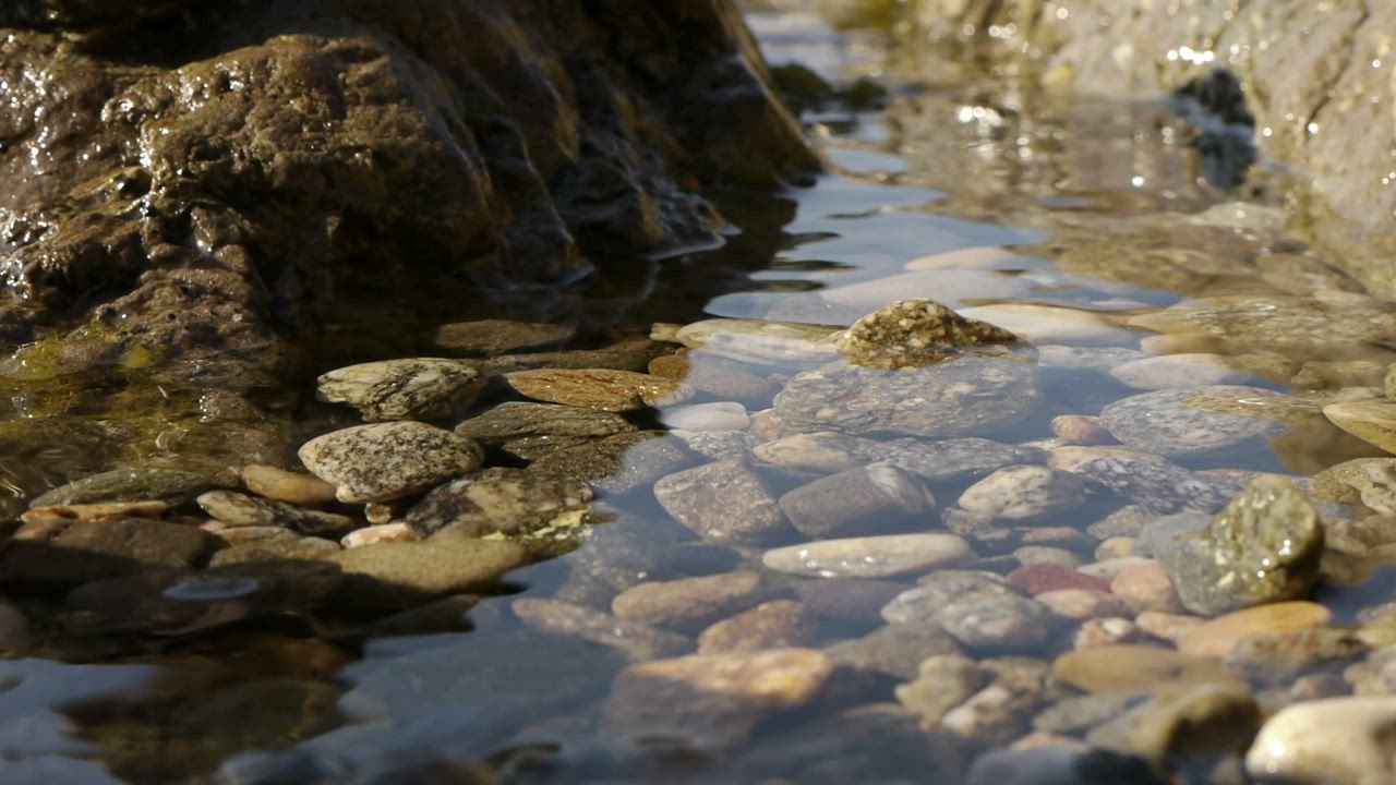 Stones and water - Free Stock Video