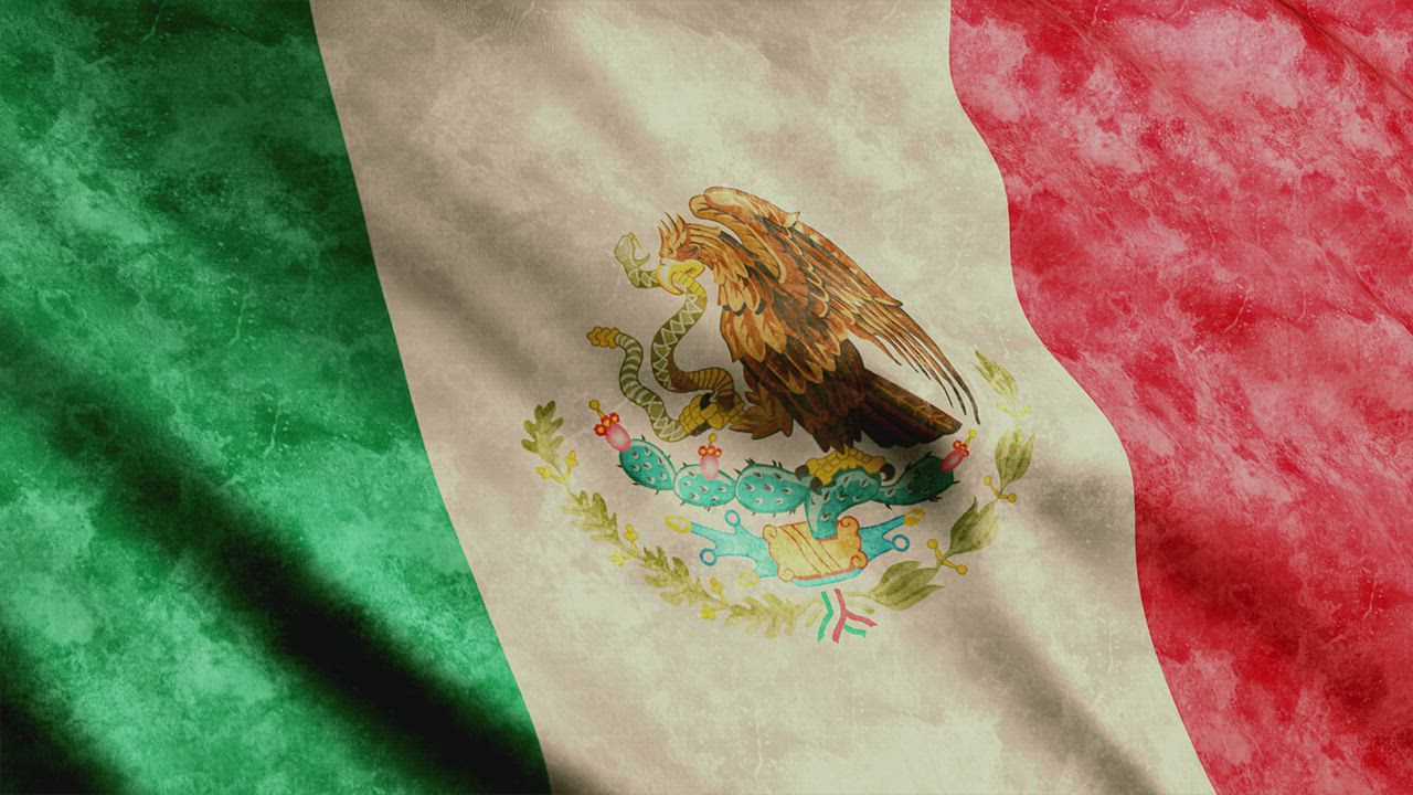 Mexican flag - Free Stock Video