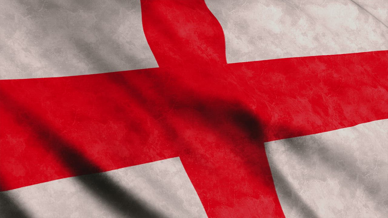 England flag 3D render - Free Stock Video