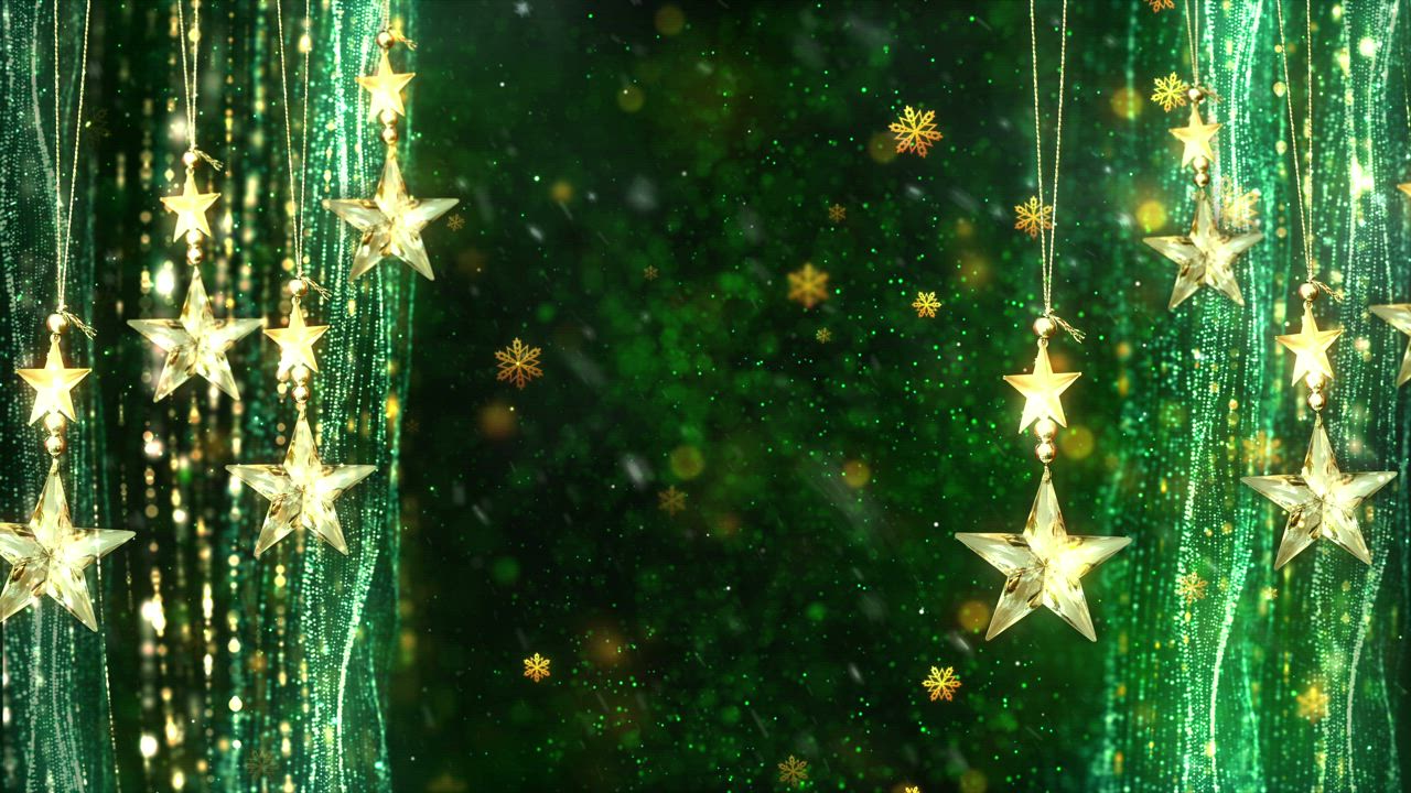 Background Christmas decorations video - Free Stock Video