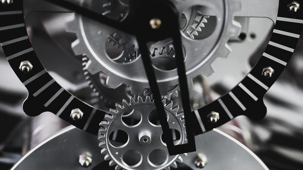 Visible machine clock - Free Stock Video