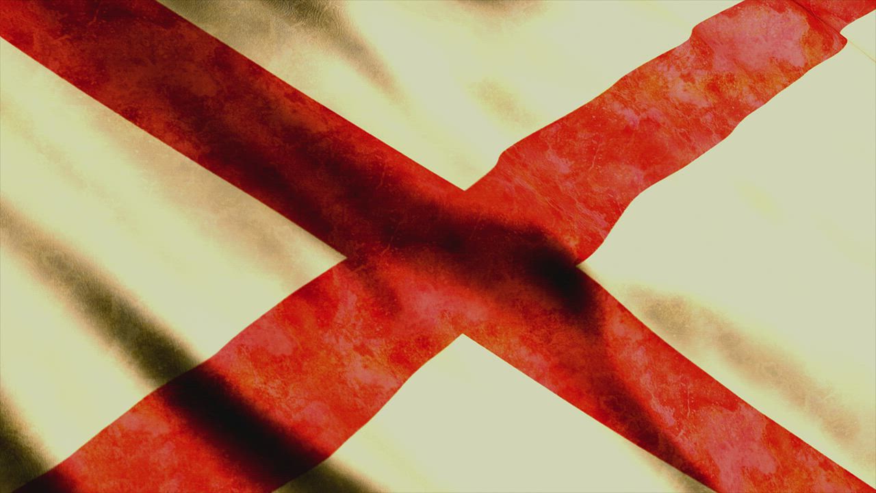 Old Alabama State flag - Free Stock Video