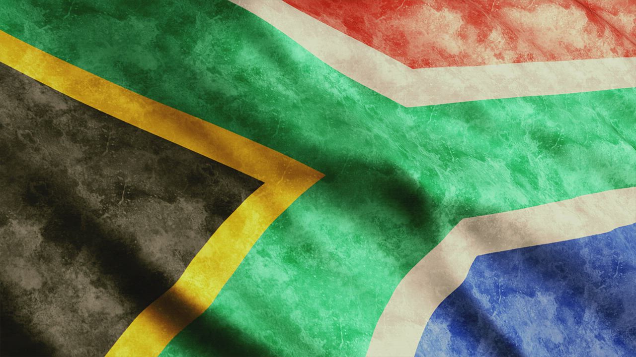 South Africa faded flag, 3D - Free Stock Video
